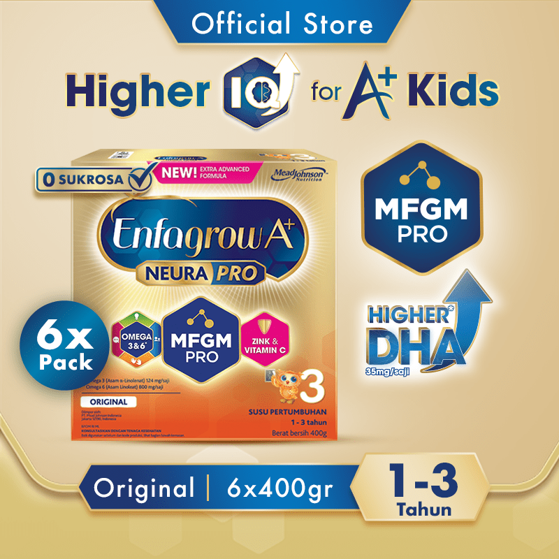 Enfagrow A+ 3 Susu Original Box - 400 g (6x400g) – Enfa A+ Store Indonesia