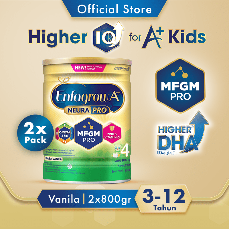 Enfagrow A+ 4 Susu Vanila Smart Flip Pack - 800 g (2x800g) – Enfa A+ ...
