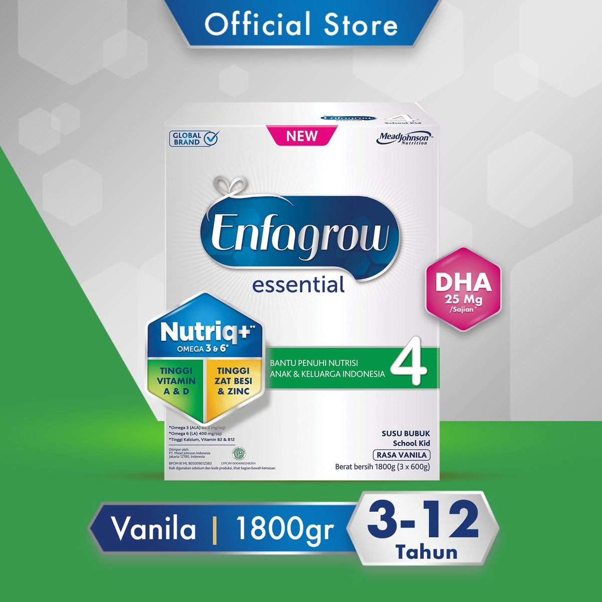 Enfagrow Essential 4 Susu Vanila Box - 1.8Kg – Enfa A+ Store Indonesia